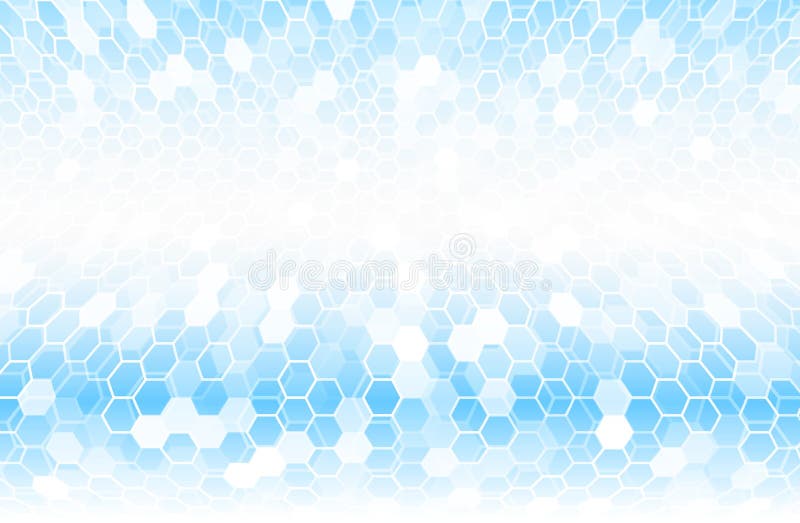 Abstract Hexagons Wave on the Blue Background. Design Templates for ...