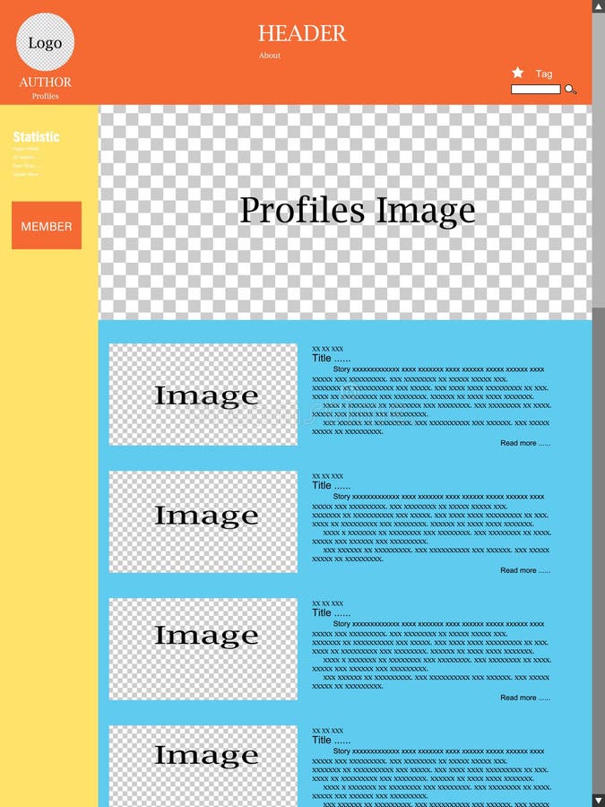 Design Templates For Websites. Abstract Illustration Mockup Sample ...