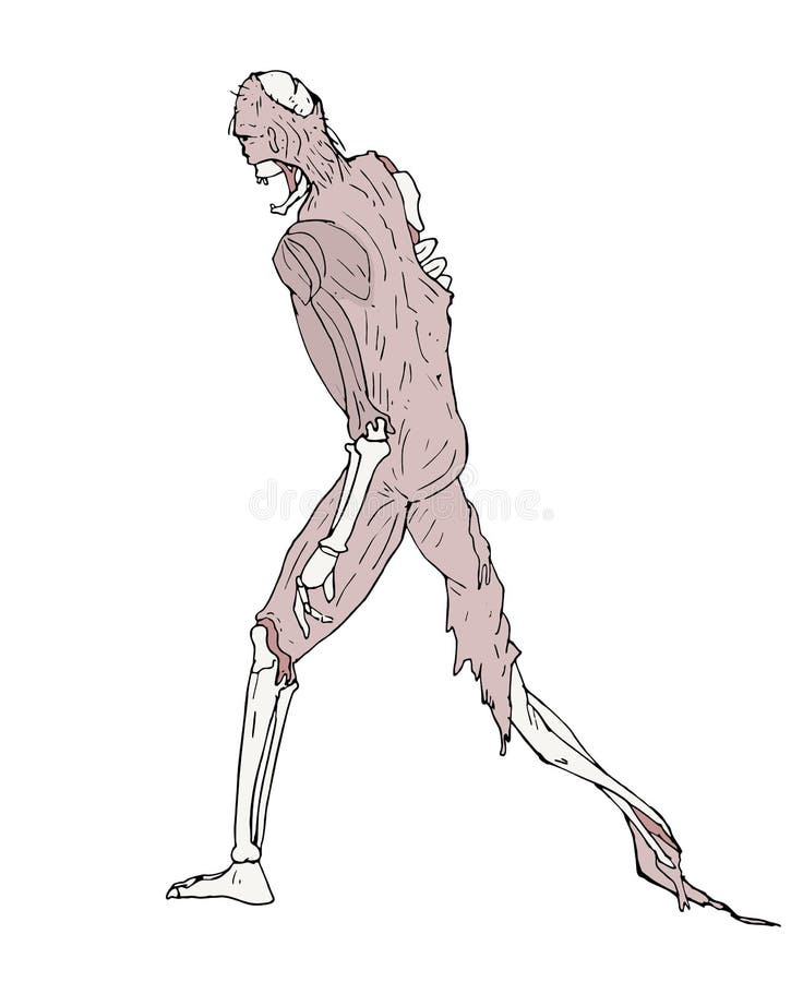 Design of Terrifying Creature Illustration Stock Vector - Illustration ...