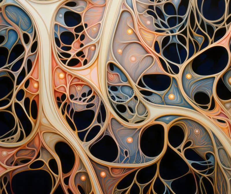 Design Texture from Neural Pattern, Creative Design Stock Illustration ...