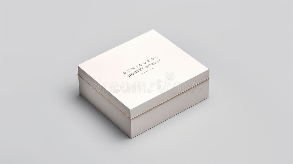 Design Thin Square Box 3d Mockup Stock Illustration - Illustration of ...