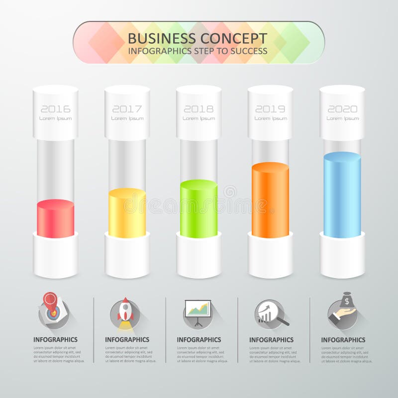 Timeline Infographic 5 Options, Business Concept Infographic Template ...