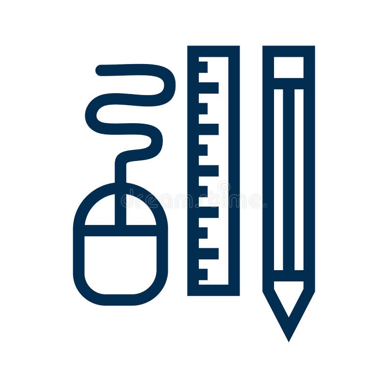 Design Tools Icon Isolated on White Background from Web Design ...