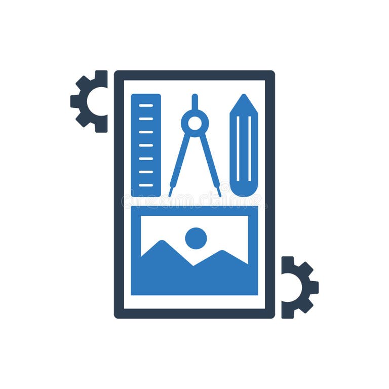 Design Tools Icon stock illustration. Illustration of divider - 380002049