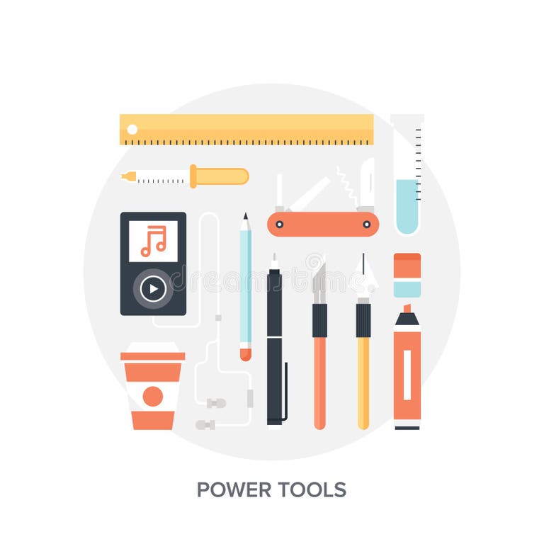 Design Tools Vector Illustration Concept Stock Vector - Illustration of ...