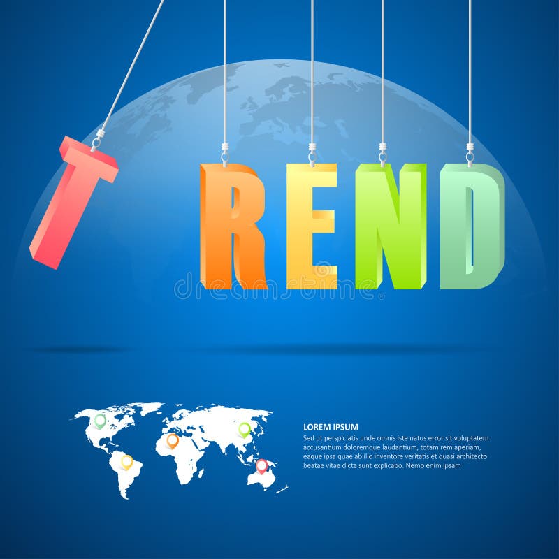 Design Trend Concept, Abstract Trend Background. Stock Vector ...