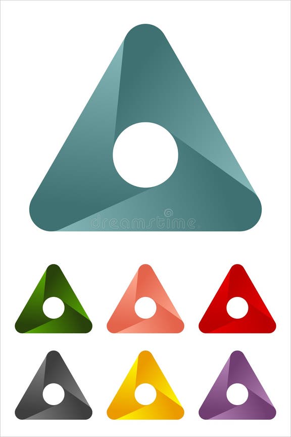Design Triangle Logo Element. Stock Vector - Illustration of green ...