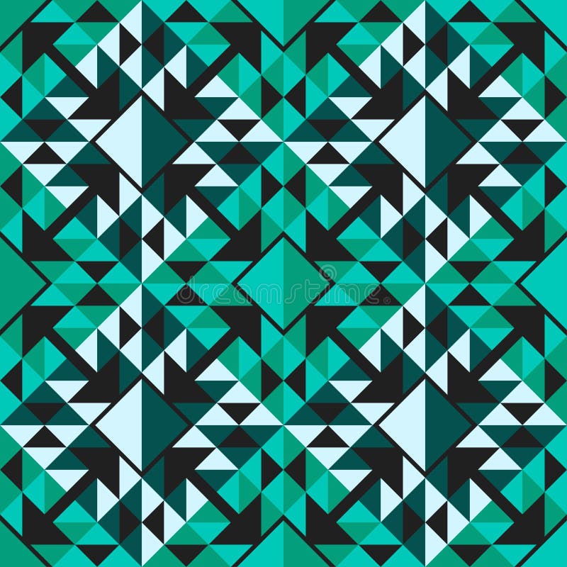 Design of Triangle Shapes. Seamless Pattern. Textile. Ethnic Boho ...