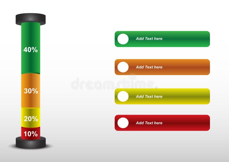 Tube Chart Info Graphics Elements Vector Flat Design Stock Vector ...