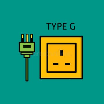 Electrical Plug Type G Stock Illustrations – 36 Electrical Plug Type G ...