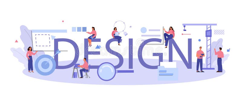 3D Printing Typographic Header. Digital Designer Drawing with ...