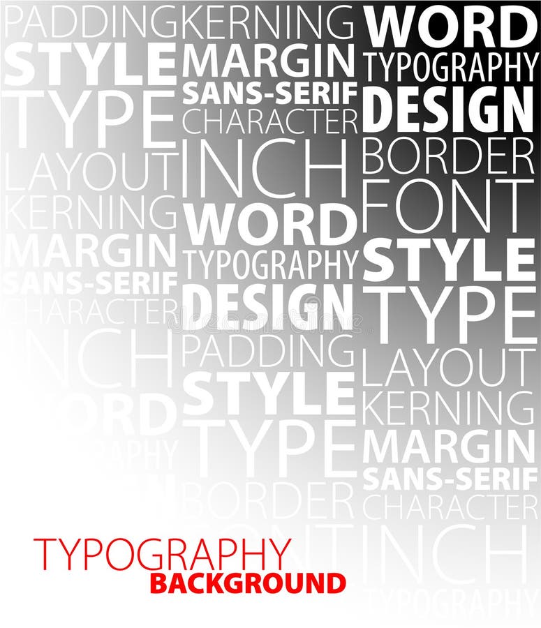 Abstract Design and Typography Background Stock Illustration ...