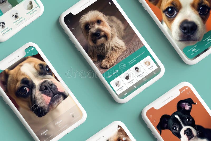 Design a UI UX for a Pet Care App, Showcasing Various Pet Services in ...