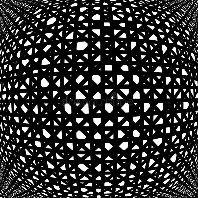 Design Uncolored Abstract Pattern Stock Vector - Illustration of grid ...