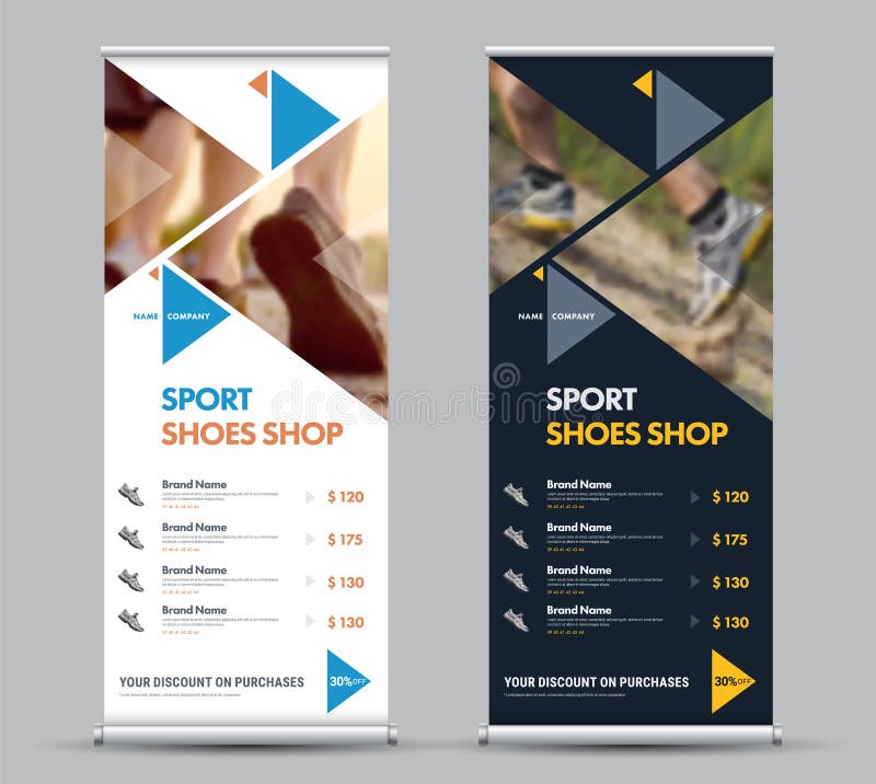 Design of a Universal Vector Roll-up Banner with Triangular Elem Stock ...