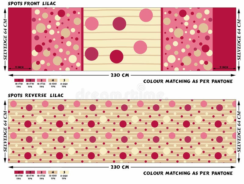 Textile Print Design Bedsheet Collection Stock Illustration ...