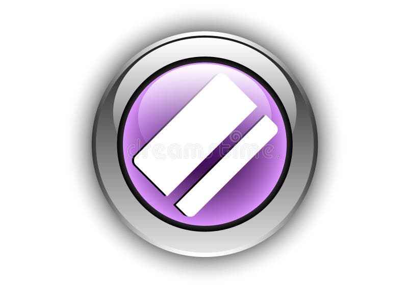 Credit Card Button Design Payment Equipment Stock Vector - Illustration ...