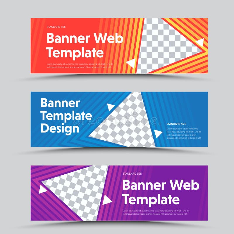 Design of Vector Horizontal Banners with a Triangular Shape for the ...