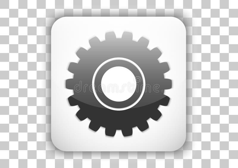 Setting Option Icon Design White Square Background Stock Vector ...