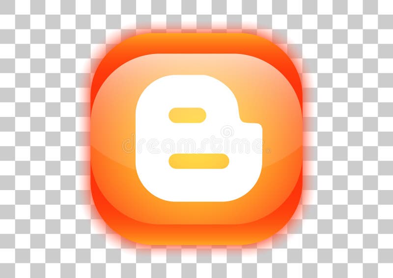 Blogger mobile app button editorial image. Illustration of mobile ...