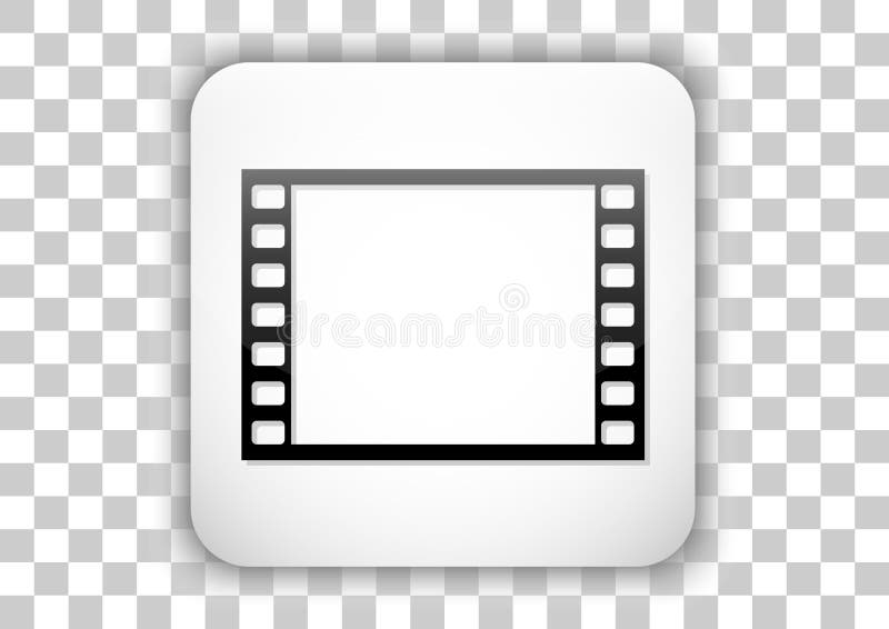 Movie Icon Button Custom Design Stock Vector - Illustration of vector ...