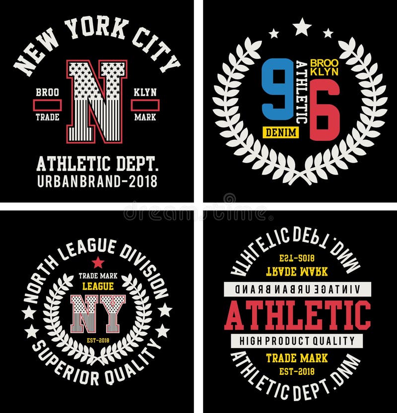 Vector Patch Varsity Collection 07 Stock Vector - Illustration of ...