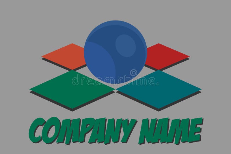 Simple company logo stock vector. Illustration of brand - 252087414