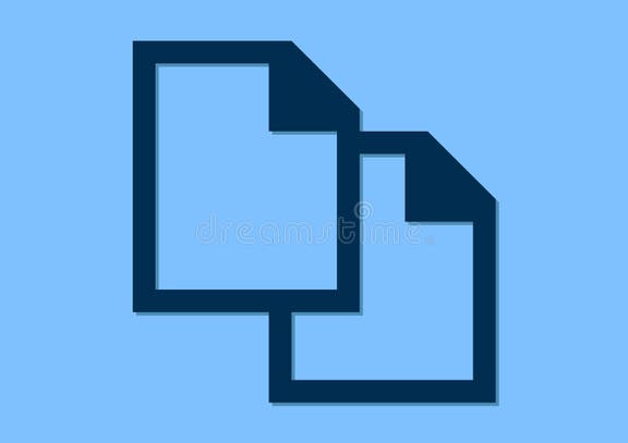 Copying files icon stock vector. Illustration of duplicate - 113304850