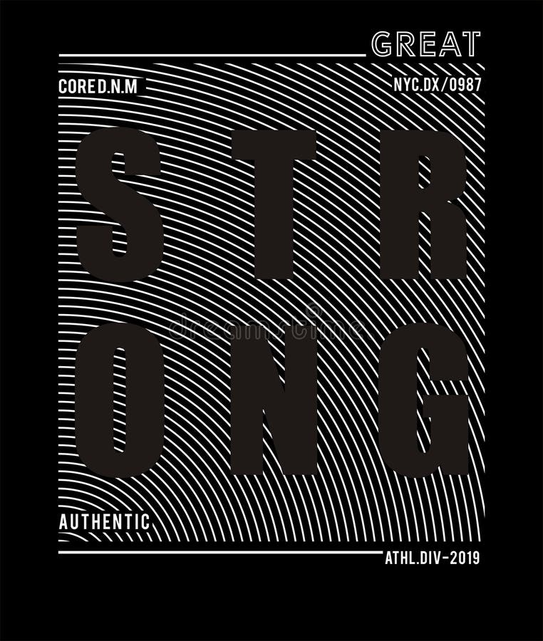 You Can Be Strong Typography for Print T Shirt Stock Vector ...