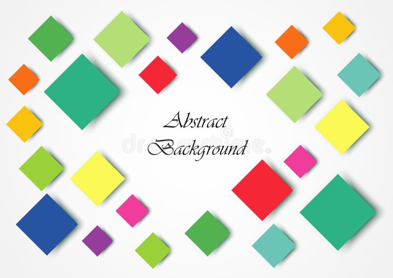 Square Tiles Abstract Background Texture Effect Object Stock Vector ...