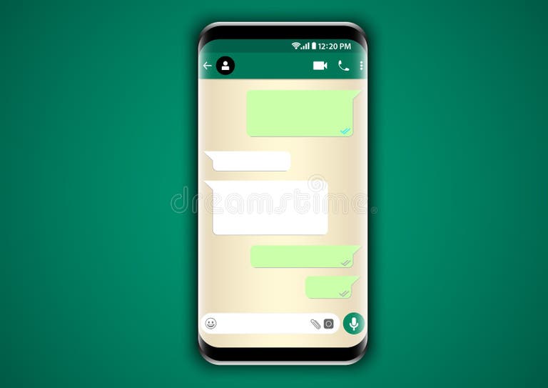 Whatsapp Messenger Chat User Interface Stock Vector - Illustration of ...