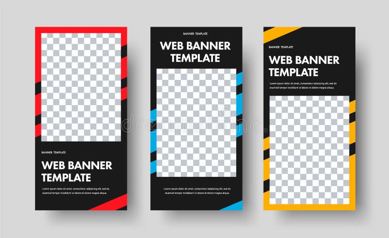 Design of Vertical Black Web Banners with a Rectangular Shape for the ...