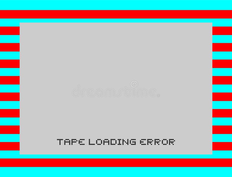 Vintage error screen stock vector. Illustration of signal - 126140091