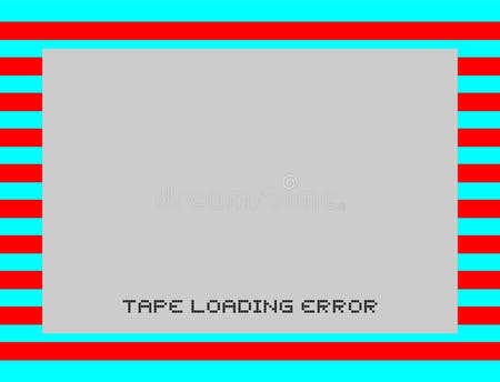 Vintage error screen stock vector. Illustration of signal - 126140091