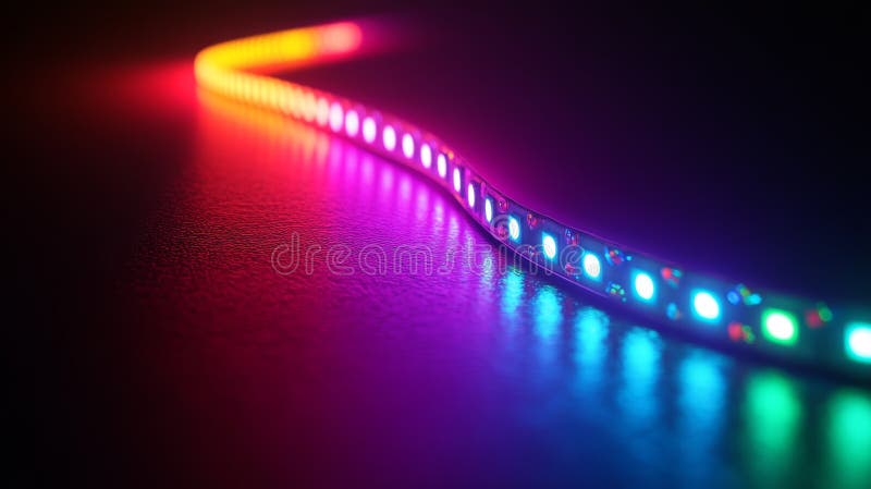 Eye-catching Visuals with a Pulsating LED Light Strip that Stretches ...