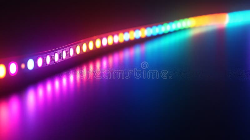 Eye-catching Visuals with a Pulsating LED Light Strip that Stretches ...