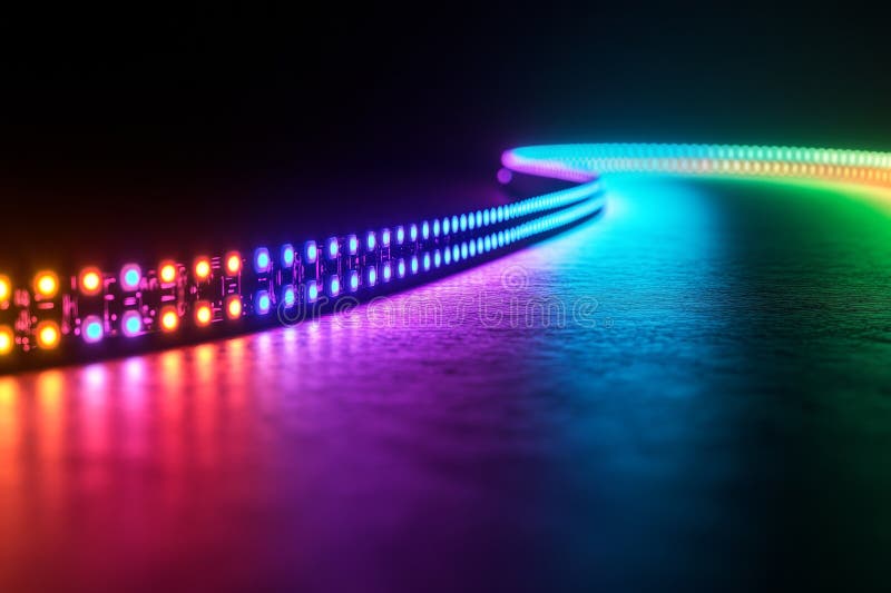 Eye-catching Visuals with a Pulsating LED Light Strip that Stretches ...