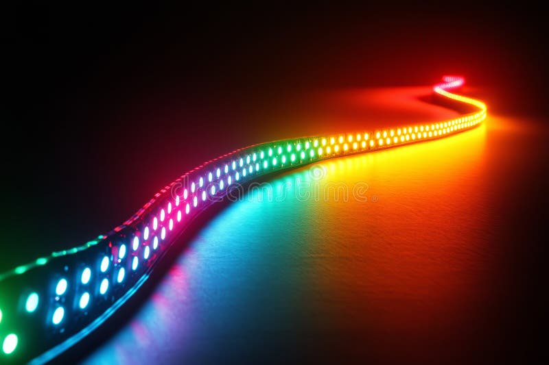 Eye-catching Visuals with a Pulsating LED Light Strip that Stretches ...