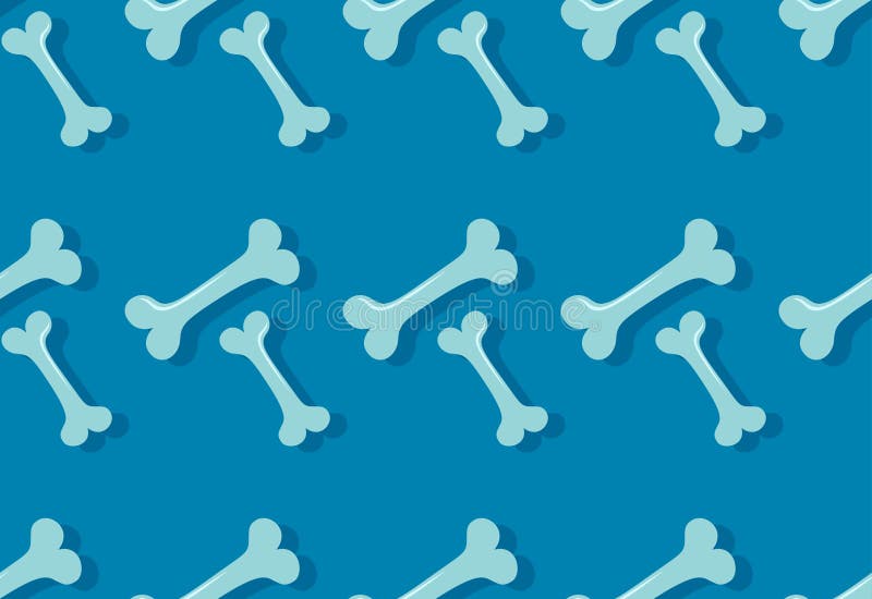 Blue Skull Pattern Background Stock Illustration - Illustration of ...