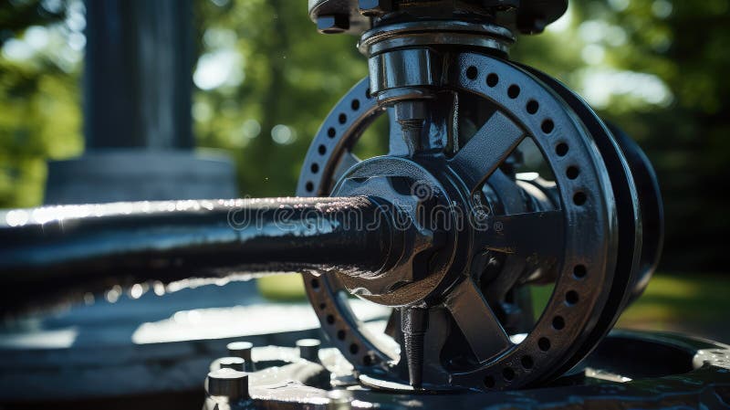 Design water well pump stock illustration. Illustration of shot - 343556777