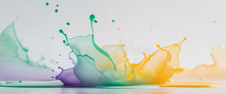 Design a Watercolor Splash with a Gradient Effect Stock Image - Image ...