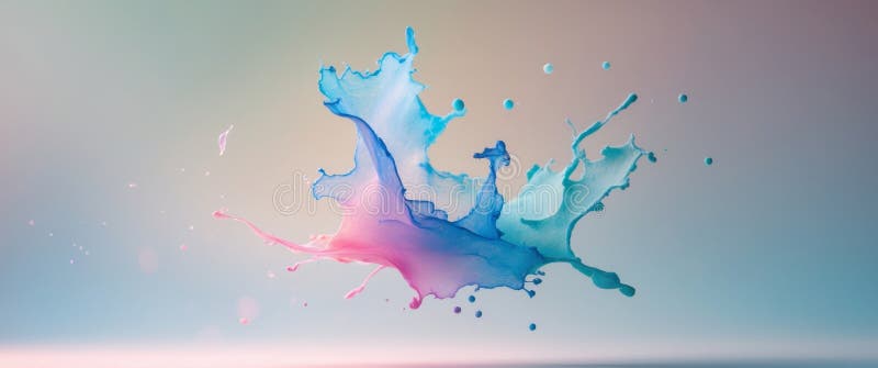 Design a Watercolor Splash with a Gradient Effect. Stock Photo - Image ...