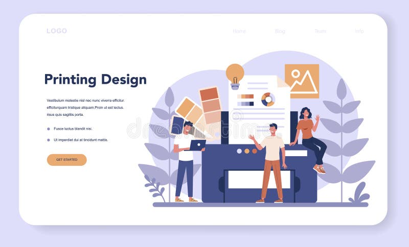 Design Web Banner or Landing Page. Graphic, Web, Printing Design Stock ...