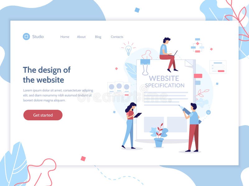 Website Specification Doodle Stock Illustration - Illustration of ...