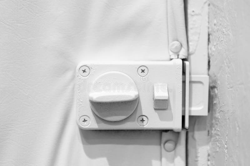 Design White Home Lock Inside View Stock Photo - Image of modern ...