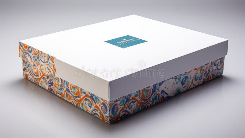 Design white packaging box stock illustration. Illustration of quality ...