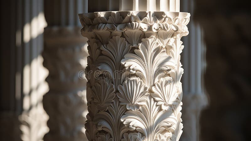 Design white pillars stock illustration. Illustration of close - 343594358