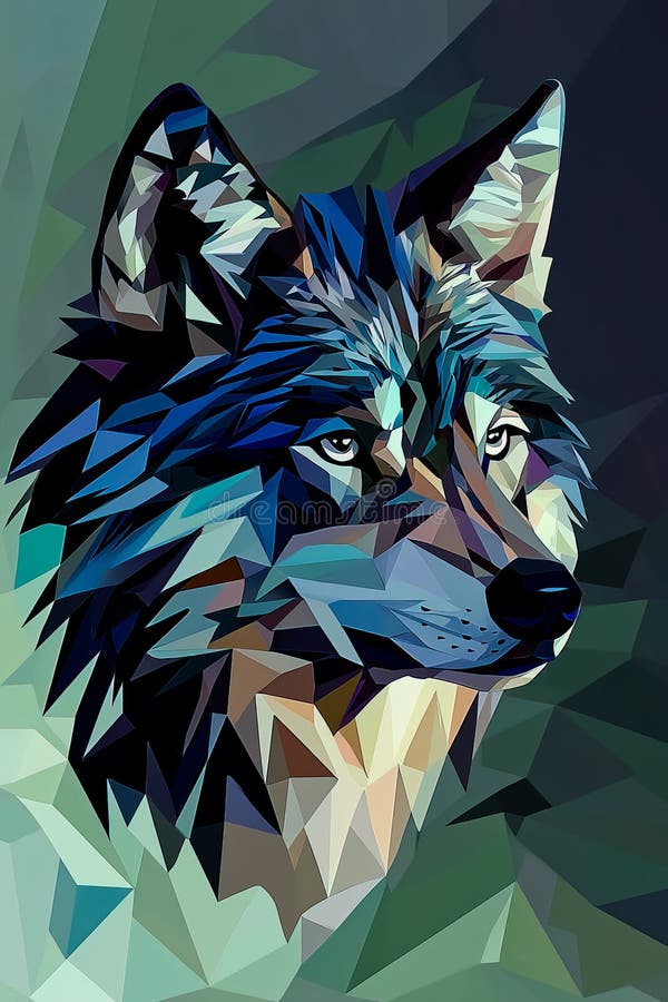 Design a Wolf with a Stylized, Modern Look Stock Illustration ...