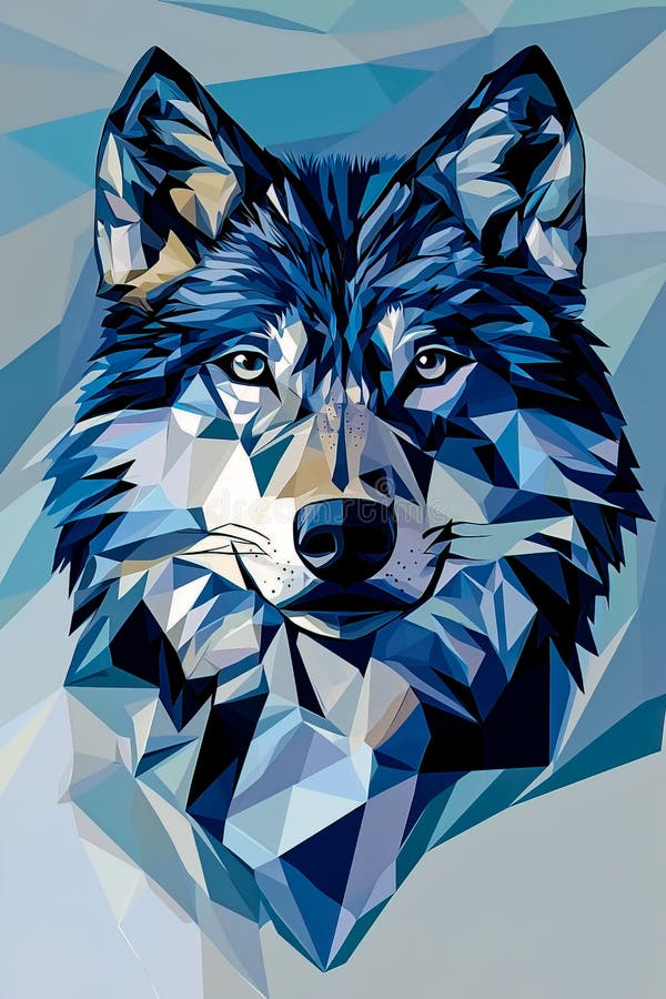 Design a Wolf with a Stylized, Modern Look Stock Illustration ...