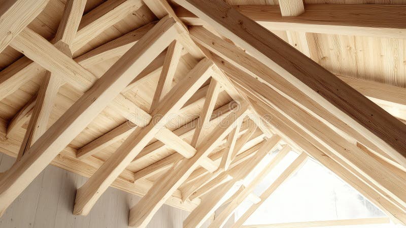 Design wood truss stock illustration. Illustration of wood - 393725889